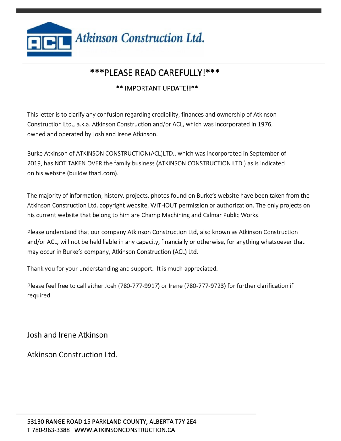 Edmonton General Contractors | Atkinson Construction